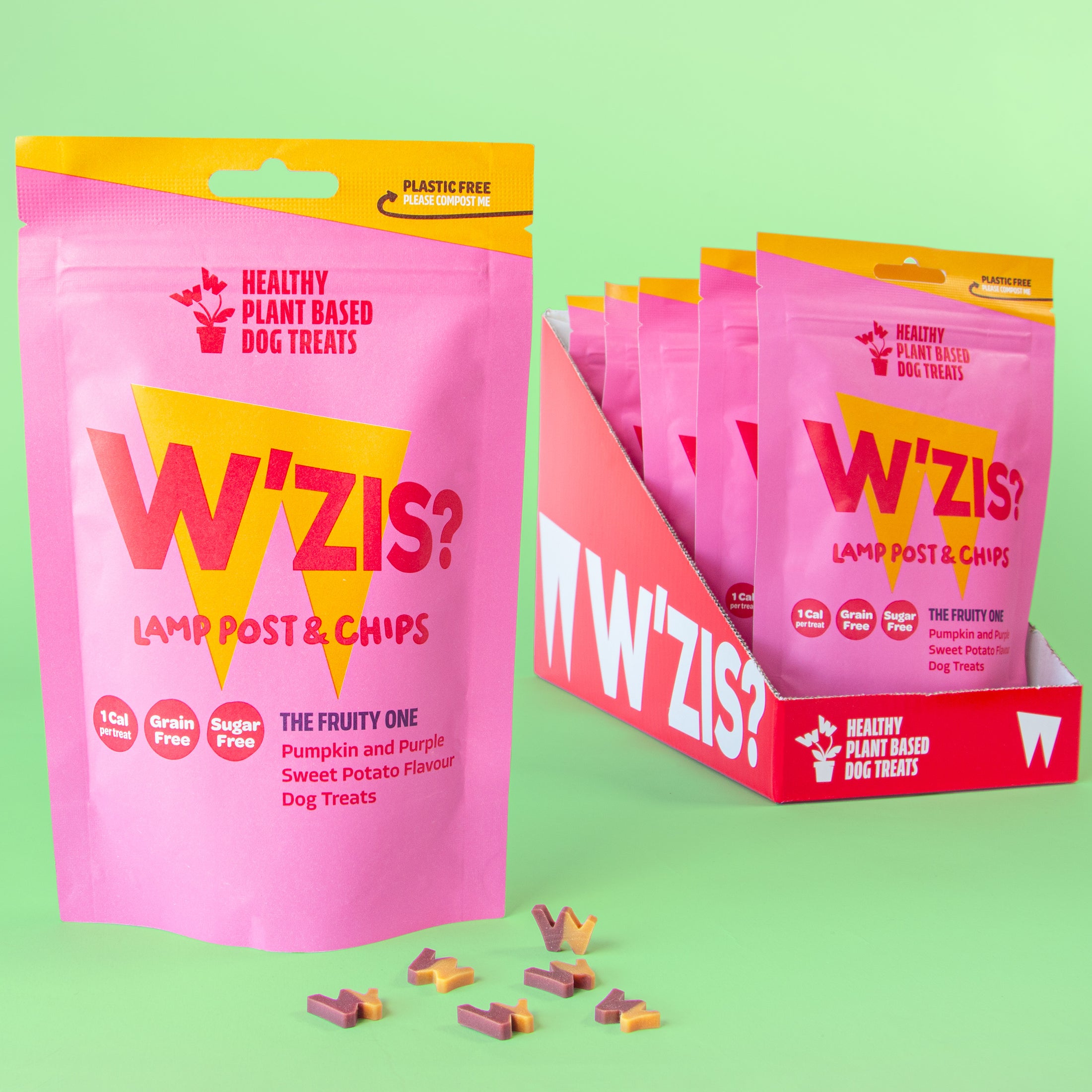 W’ZIS? | Healthy plant based Dog Treats, training treats and chews